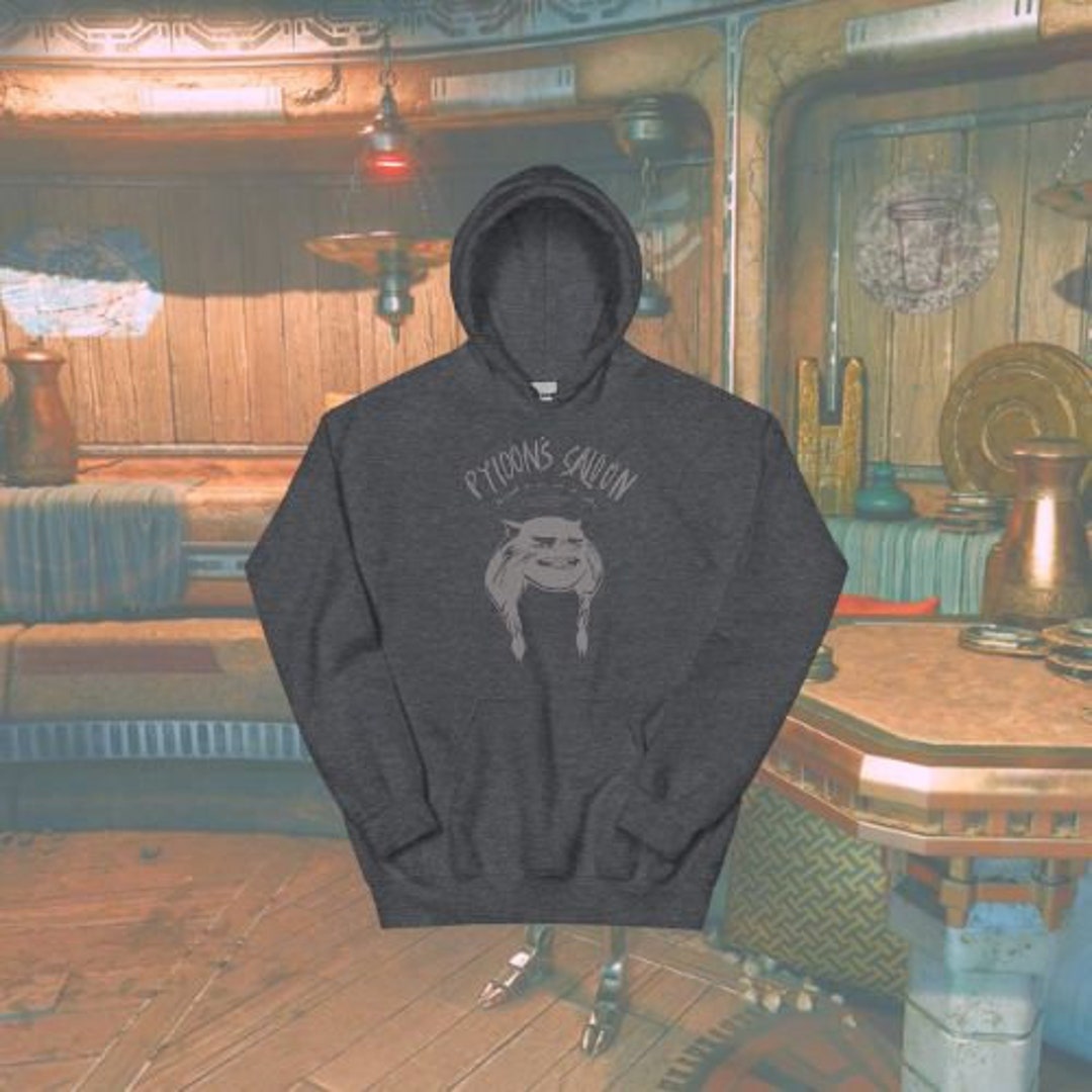 Pyloon's Saloon Dark Grey Low-key Cosplay Hoodie | S—5XL - Etsy