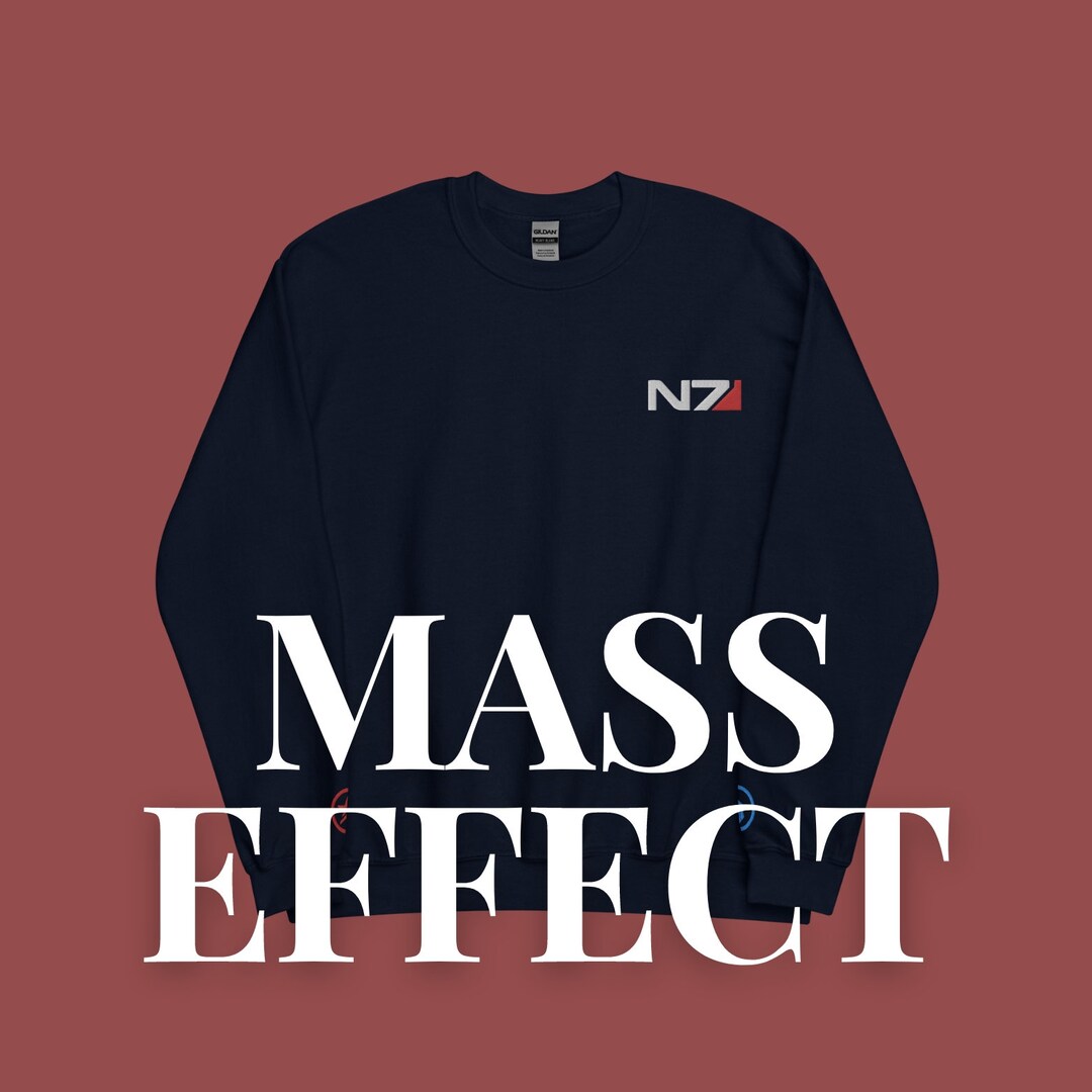 Embroidered Mass Effect Cosplay Sweater N7, Paragon/renegade - Etsy