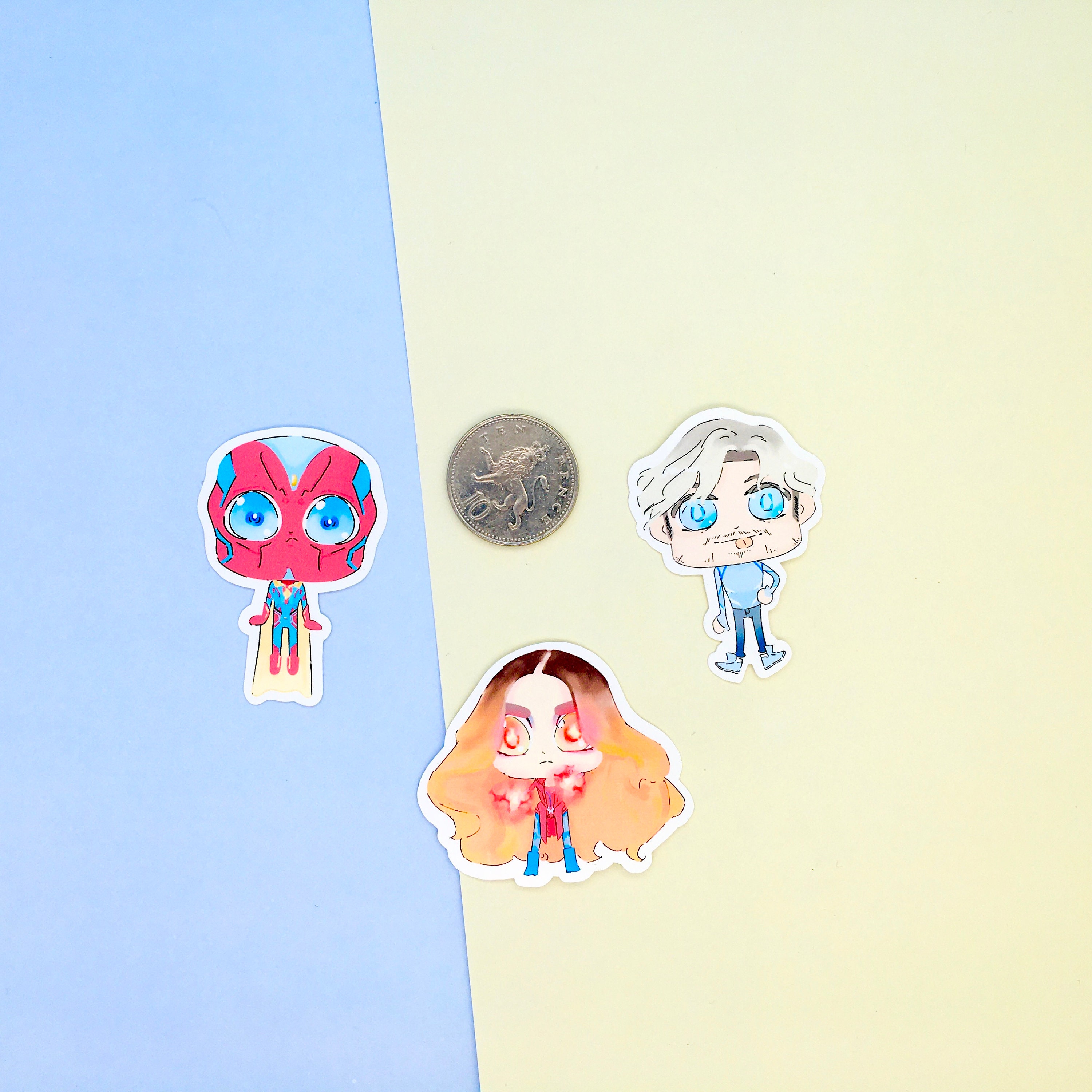 Marvel: Wanda Vision Chibi Stickers | Etsy