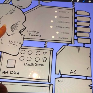 Dnd Reaper Character Sheet—5th Edition | Printable - Etsy