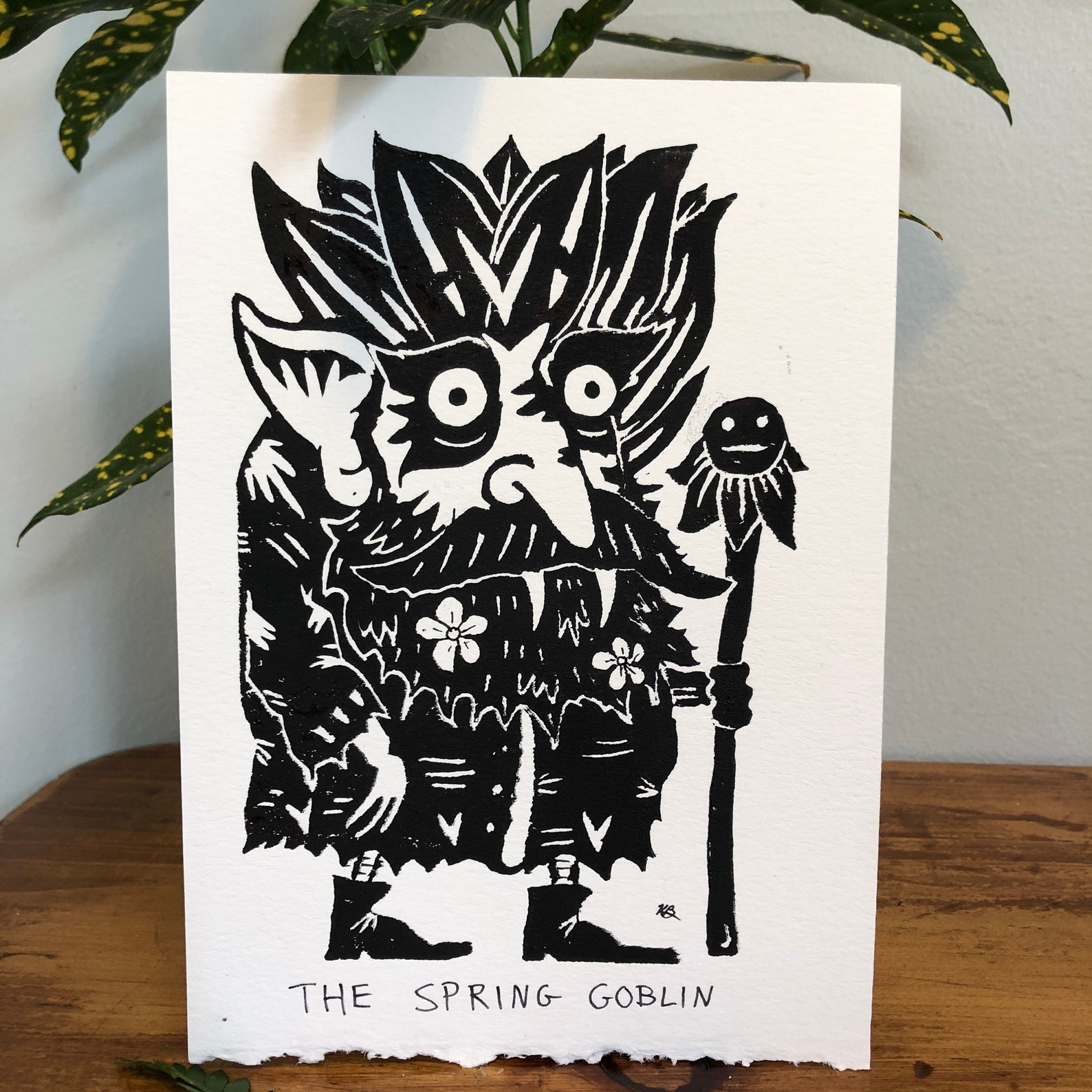 The Spring Goblin, Kitchen Art, Garden Art, Kitchen Decor, Garden Decor ...