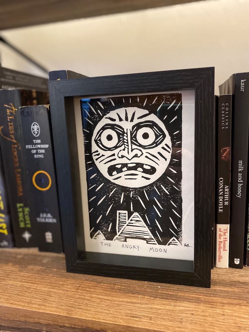The Angry Moon, Moon Art, Majora's Mask Inspired, Zelda Inspired, Moon ...