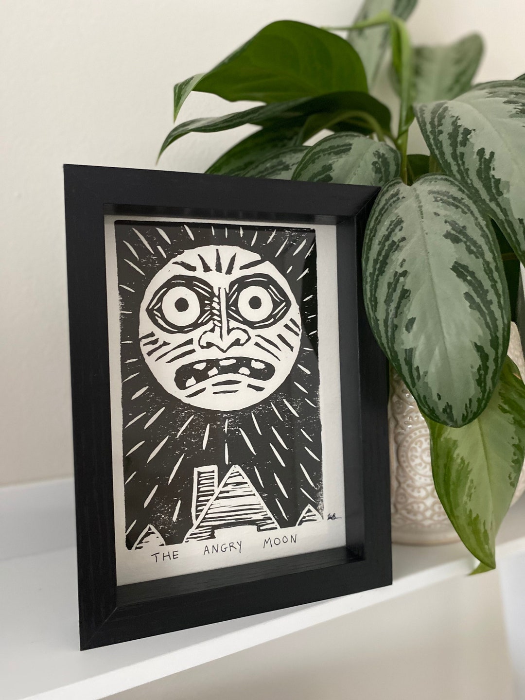 The Angry Moon, Moon Art, Majora's Mask Inspired, Zelda Inspired, Moon ...