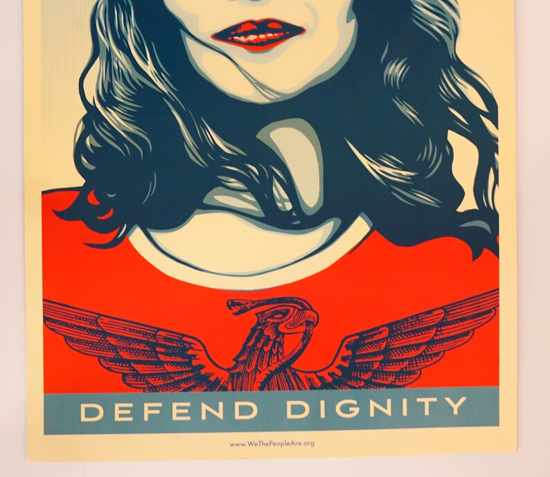 Rare SHEPARD FAIREY “we the People - Defend Dignity” Art Print ...