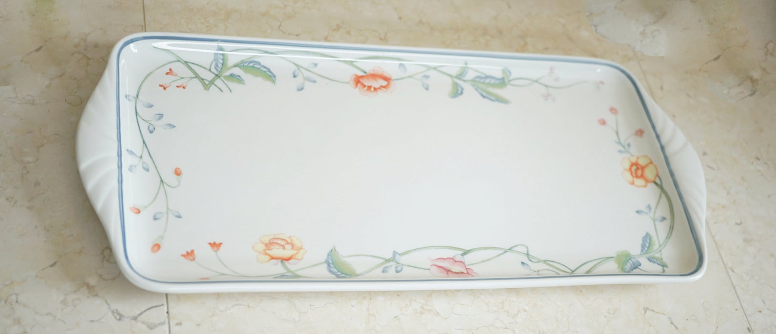 Villeroy Boch Albertina 13 Inch Sandwich Serving Tray Platter Porcelain ...