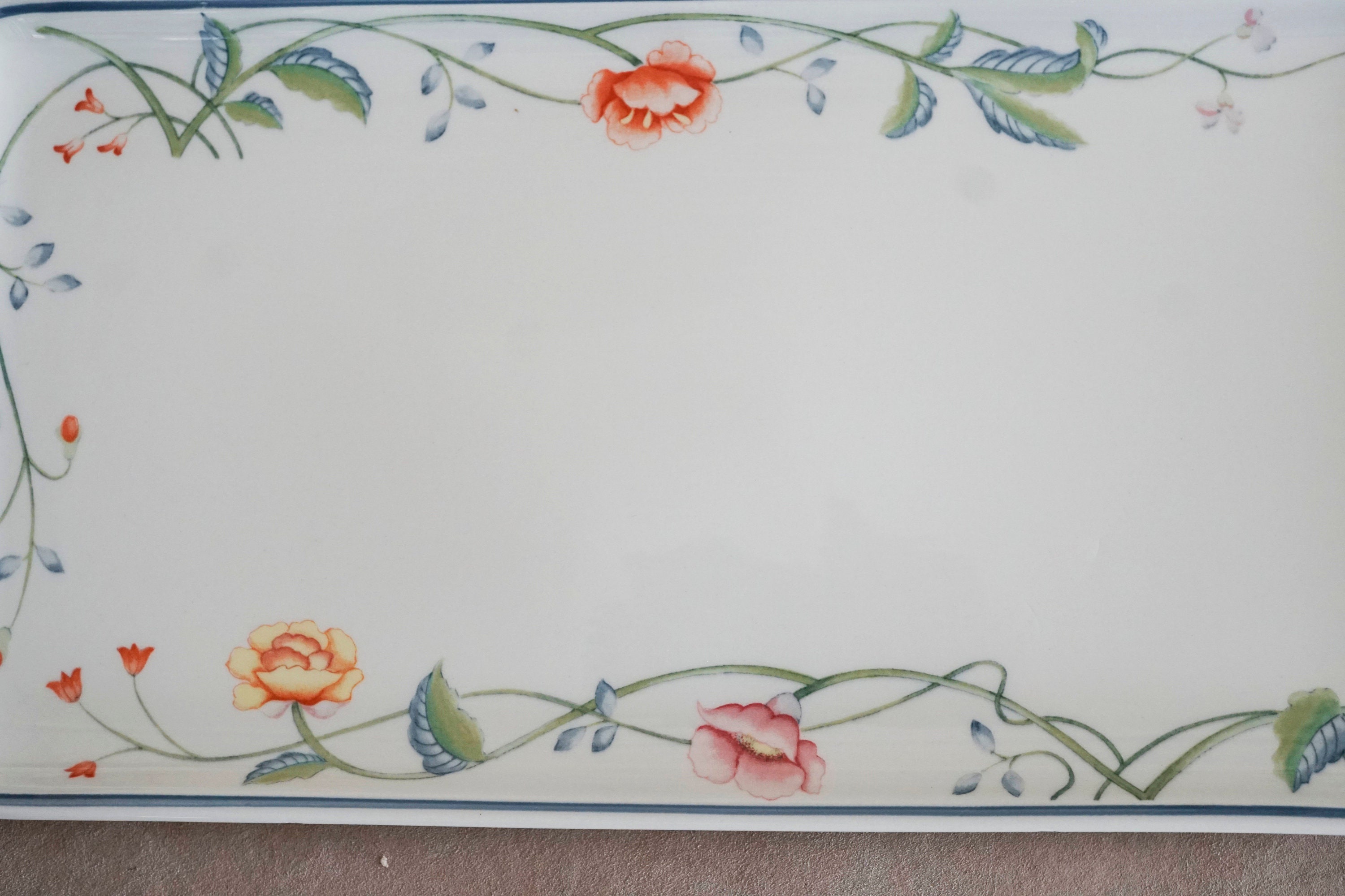 Villeroy Boch Albertina 13 Inch Sandwich Serving Tray Platter Porcelain ...