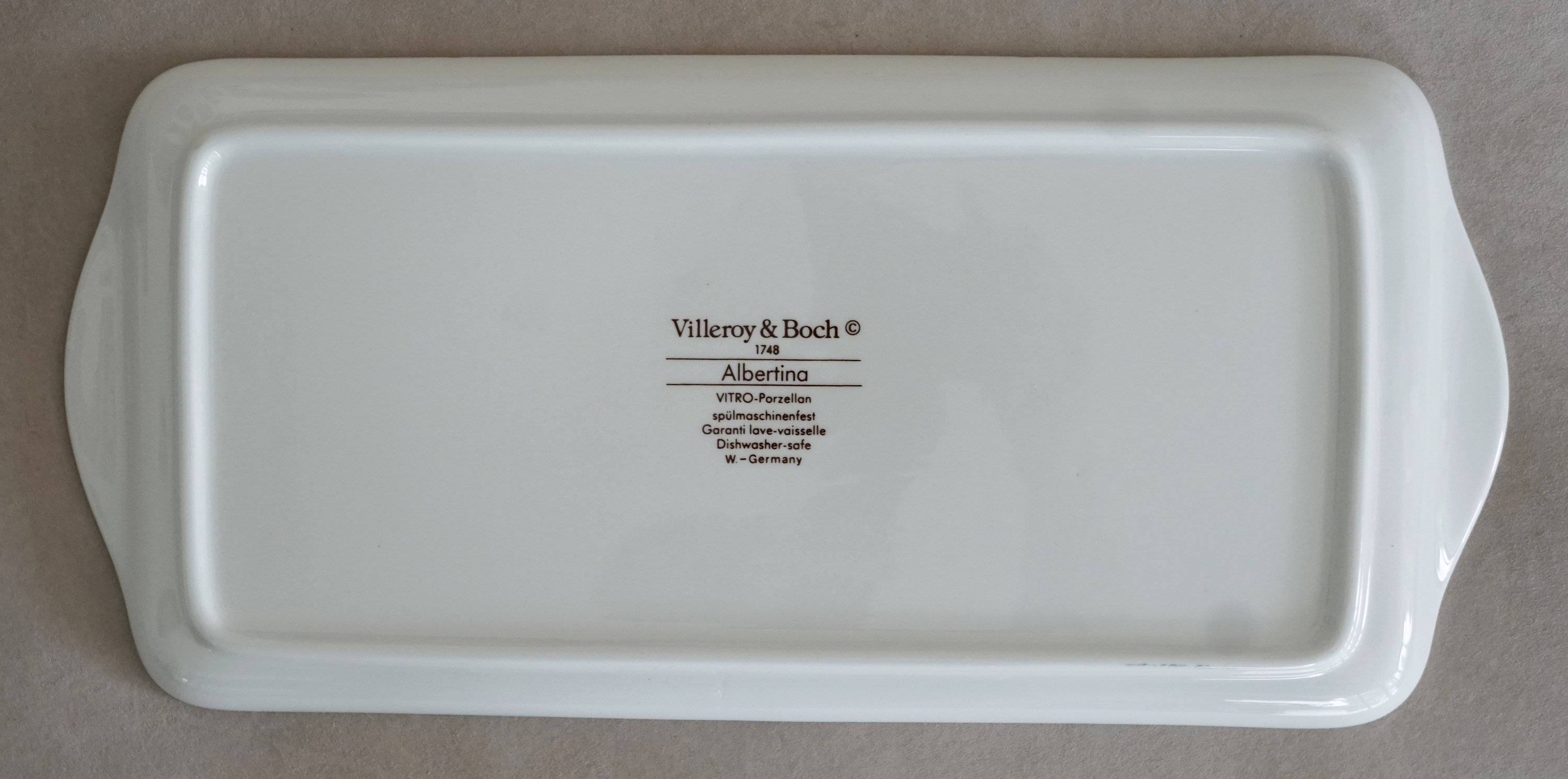 Villeroy Boch Albertina 13 Inch Sandwich Serving Tray Platter Porcelain ...