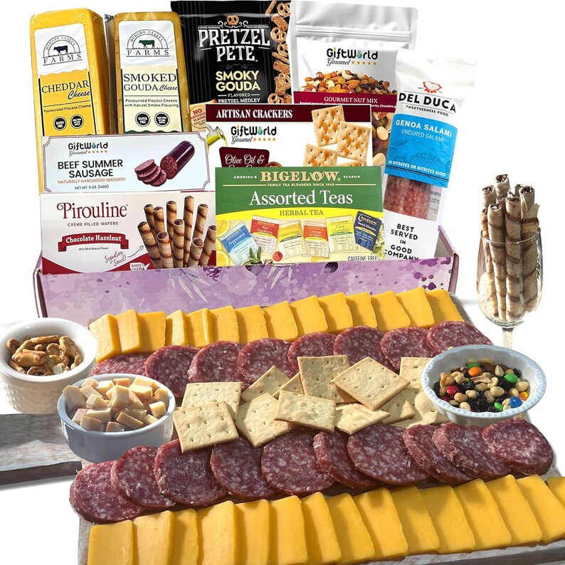 Sympathy Gift Basket With Meat & Cheese – Gourmet Condolence Gift ...