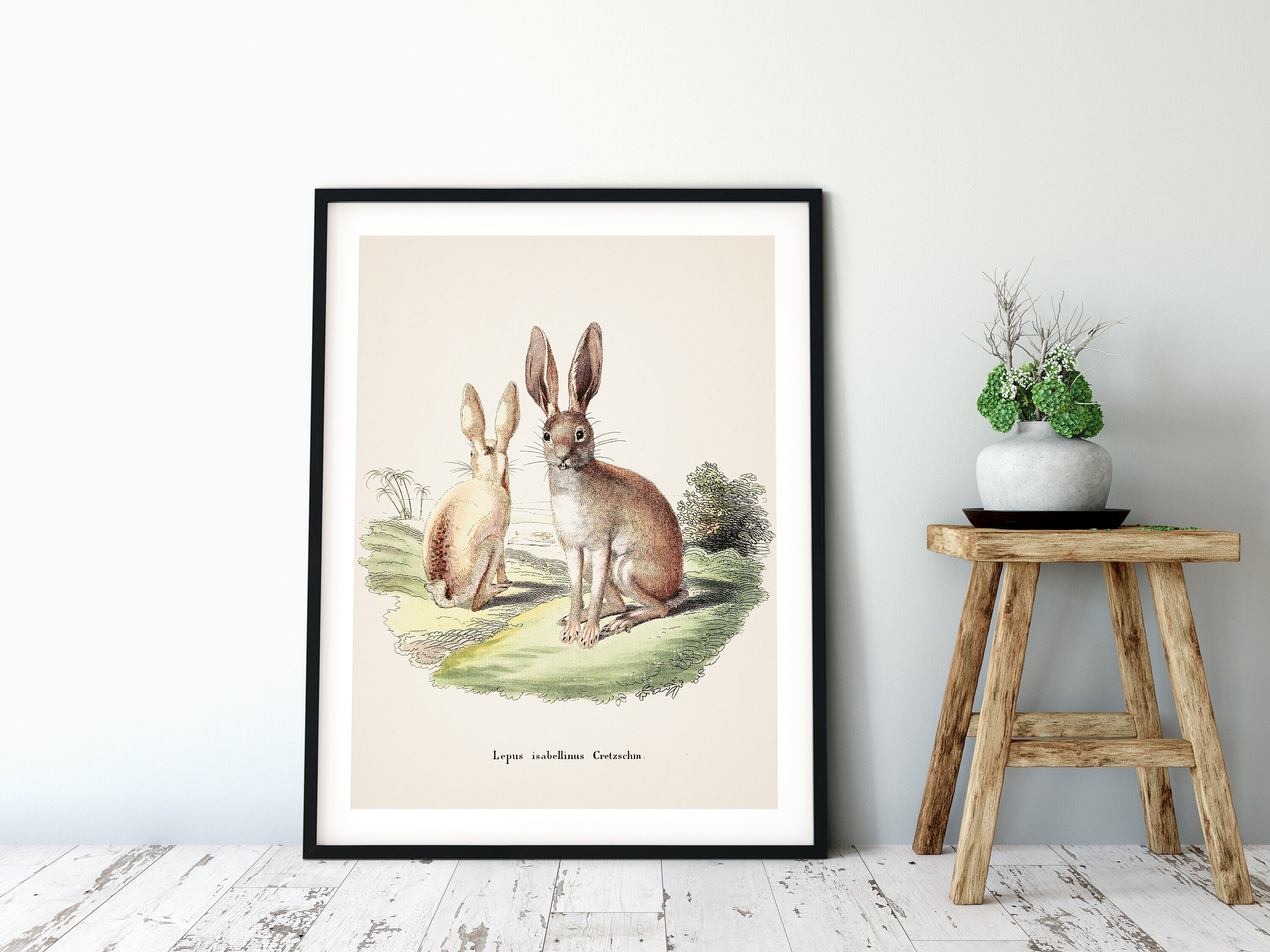 Rabbit Print Nursery Wall Art Adventure Woodland Nursery Decor Rabbit ...