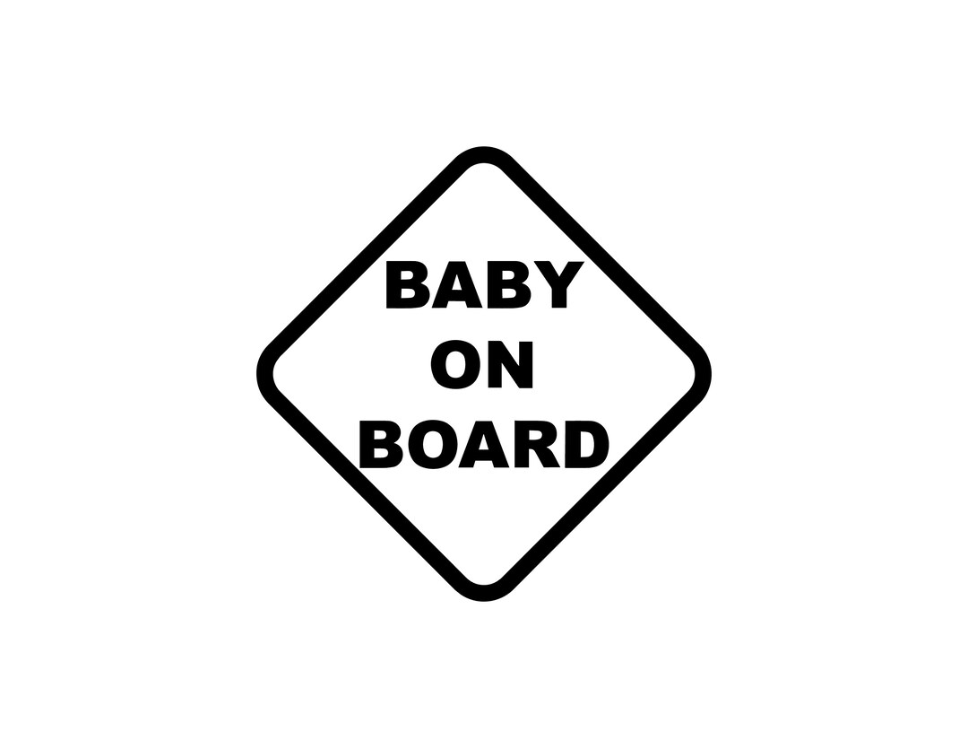 Baby on Board Sticker Decal - Etsy