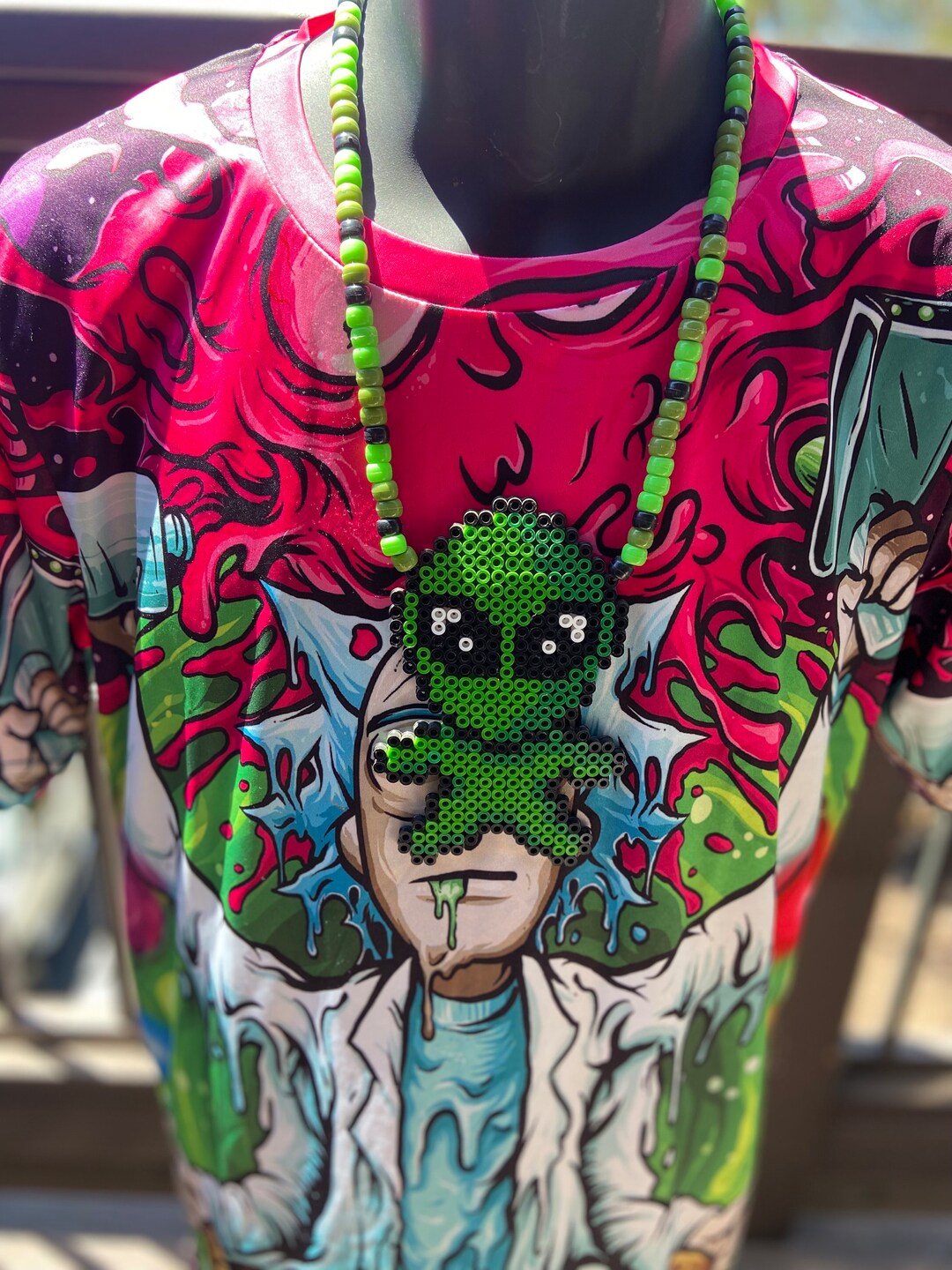 Alien Perler Necklace - Etsy