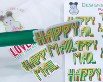 Cute Packaging Stickers, Happy Post Stickers, Cute Happy Mail Sticker ...