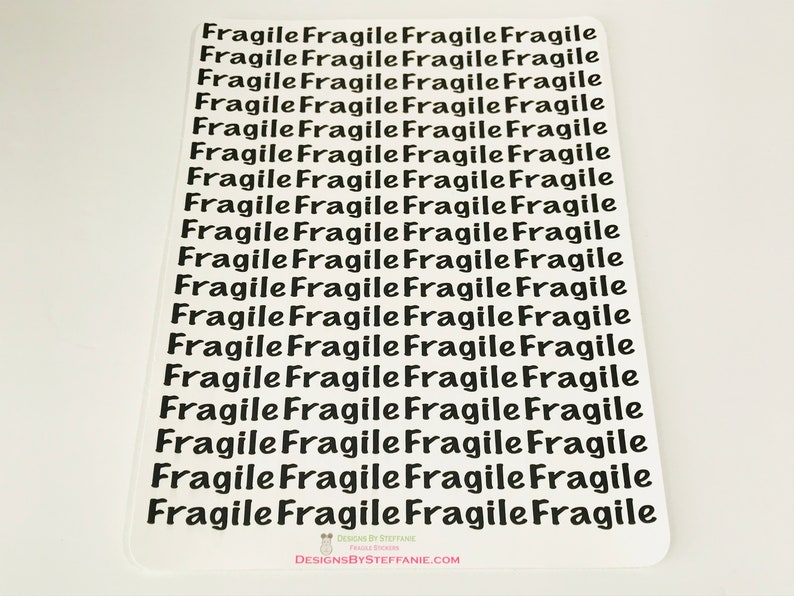 1.75x.50 Fragile Stickers 72 Fragile Stickers Handle With - Etsy