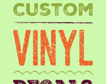 Custom Workshop Decal, Custom Decal, Vinyl Decal, Vinyl Sticker, Custom ...