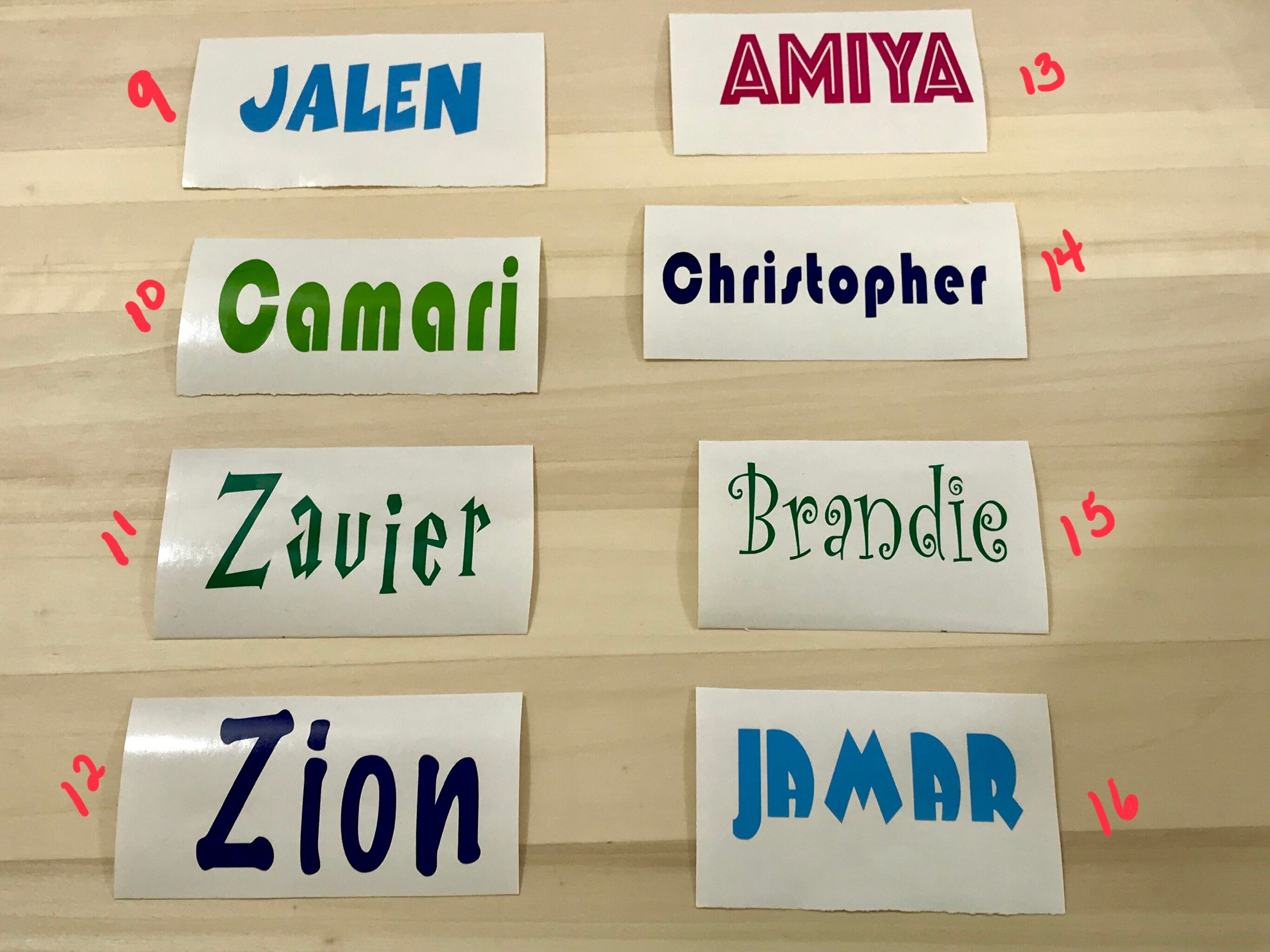 Vinyl Name Decal Custom Name Decal Custom Vinyl - Etsy