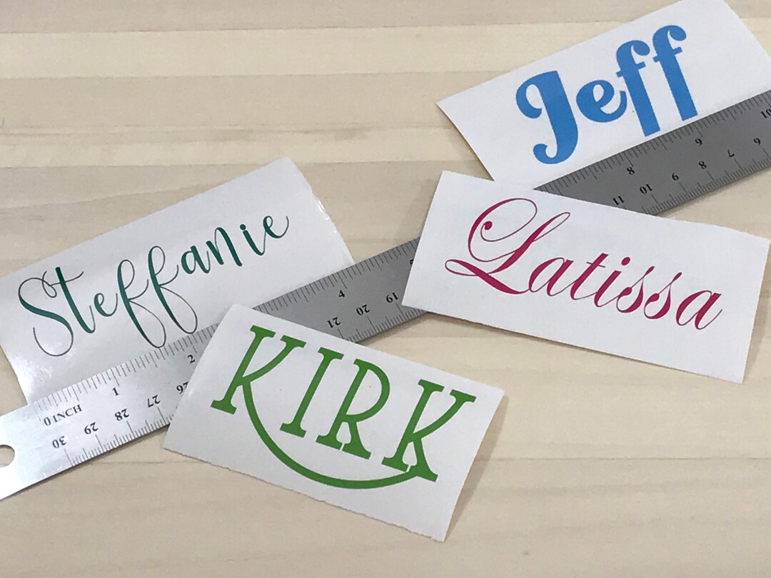 Vinyl Name Decal - Custom Name Decal - Custom Vinyl - Customized Decal ...