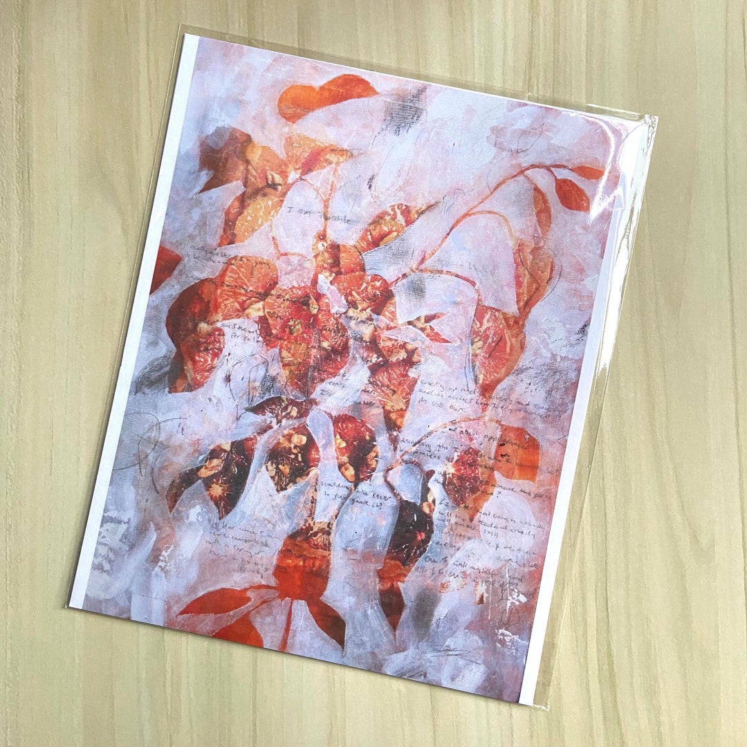 Process of Elimination: 8x10 Mixed Media Fine Art Print, Botanical ...