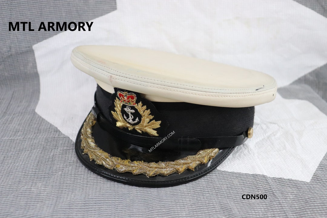 Royal Canadian Navy Senior Officers Peaked Hat Cap Size 7 1/8 - Etsy