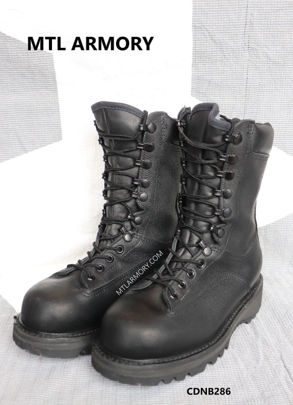 Canadian Forces black goretex combat boots size 5.5 (… - Gem