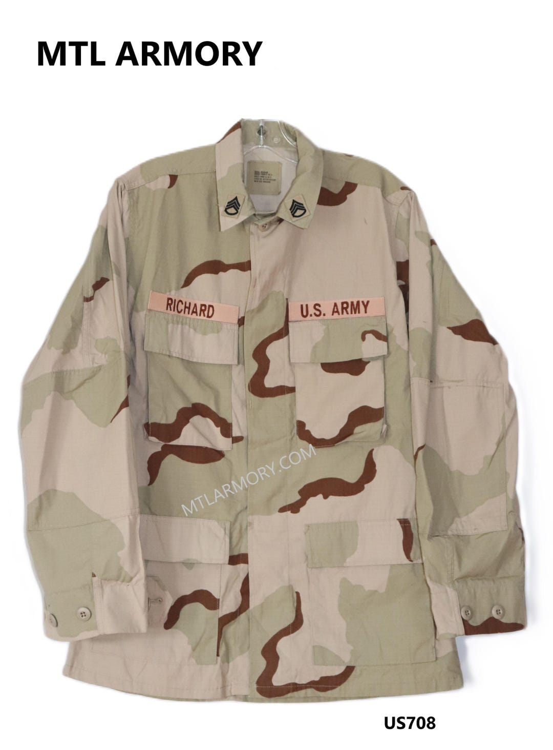 US Army 3 Color Desert Camo DCU Shirt Size Small-regular - Etsy