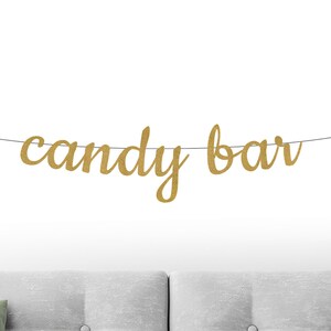 Candy Bar Banner Sweets Hanging Banner Sign | Etsy