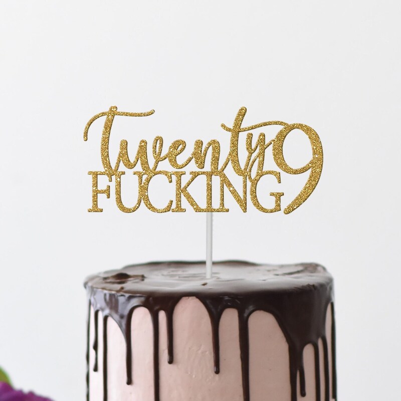 29th Birthday Cake Topper - Etsy