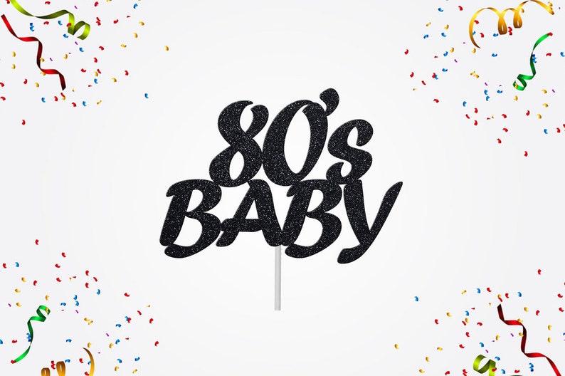 80s Baby Cake Toppers 1980's Born Decor Throwback | Etsy
