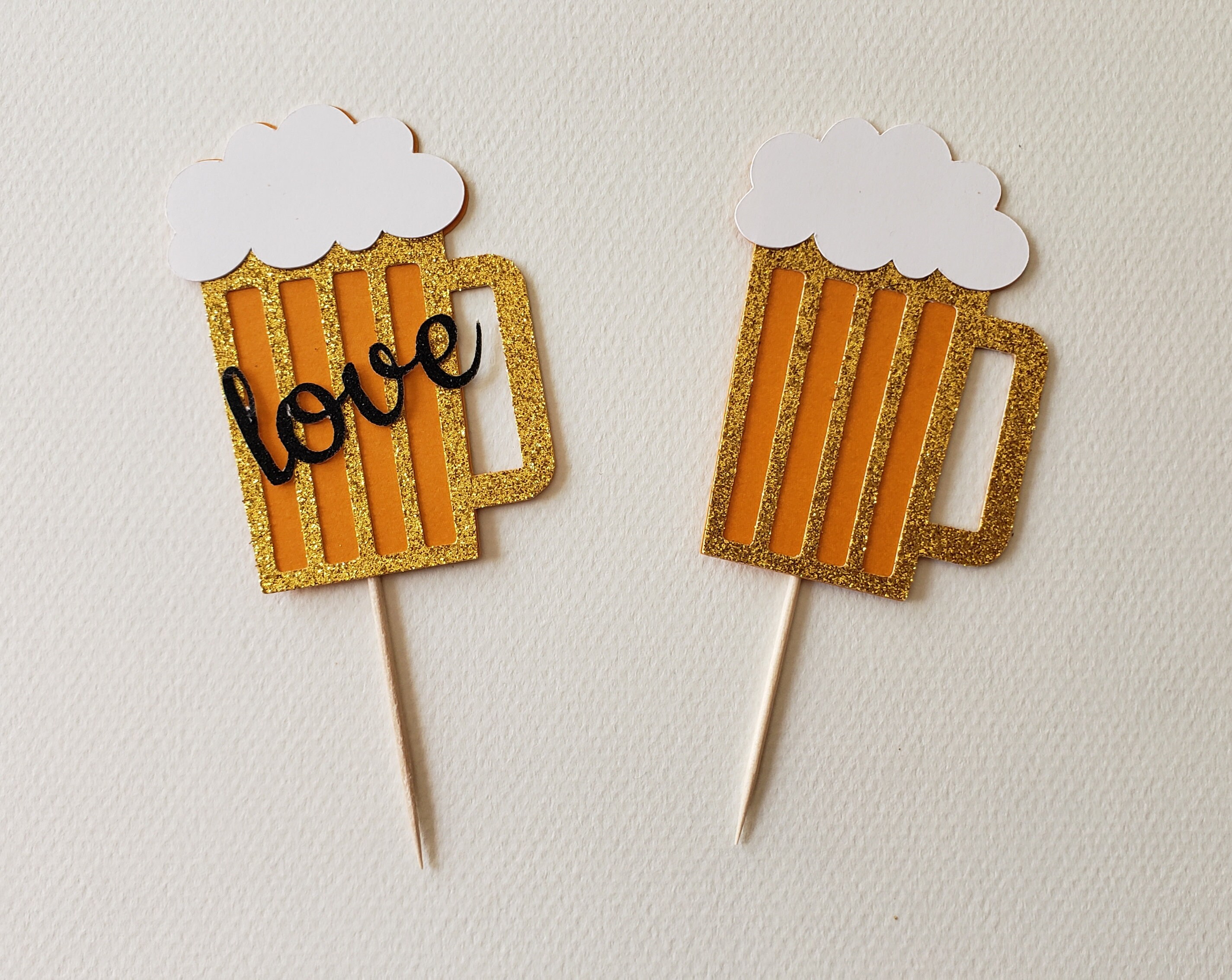 Cake Toppers & Picks Party Supplies Love is Brewing Themed Beer Cup ...