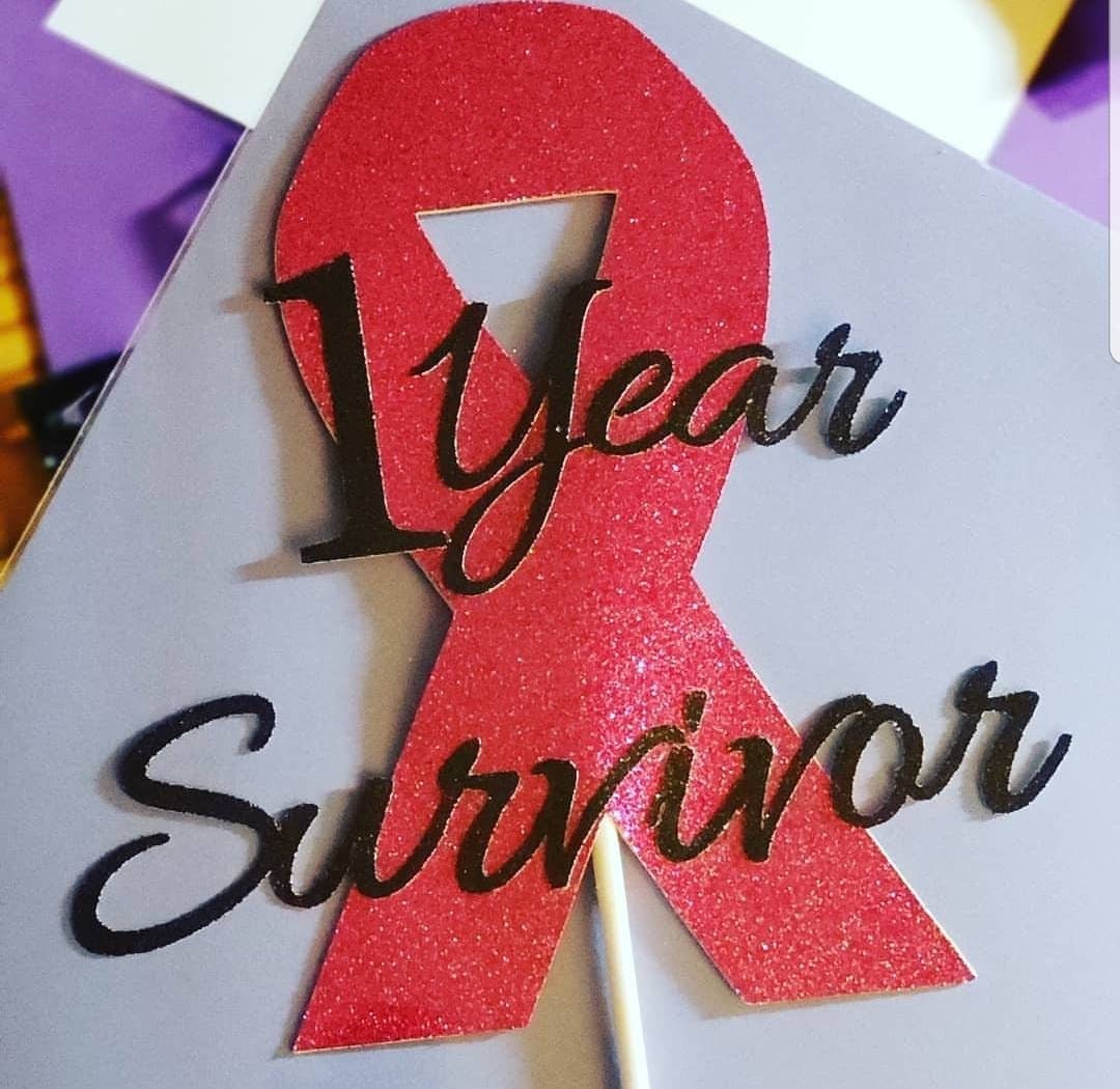 Cancer Survivor Cake Topper Cancer Fighter Celebration Topper - Etsy