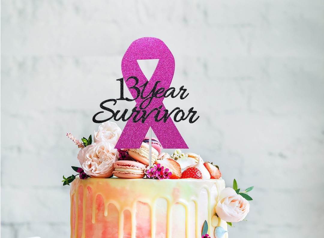 Breast Cancer Survivor Cake Topper, Cancer Fighter Celebration Topper ...