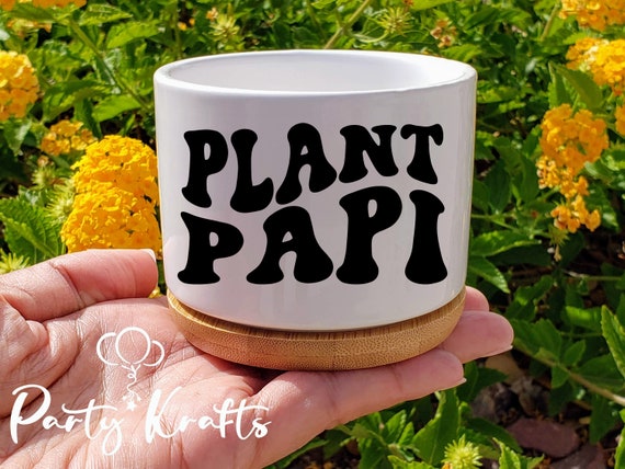 Plant Papi Succulent Planter Pot Funny Pot Gift for Dad | Etsy