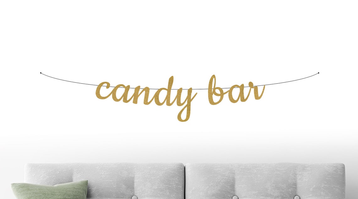 Candy Bar Banner Sweets Hanging Banner Sign | Etsy