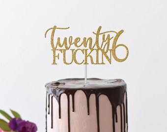 Twenty Six Cake Topper 26 Cake Topper Happy 26th Birthday - Etsy