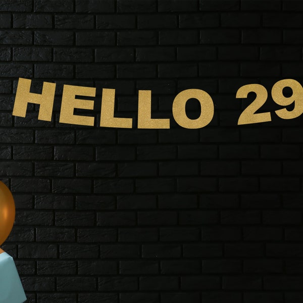 29th Birthday Banner - Etsy