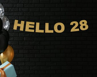 Twenty Eight Cake Topper / 28th Birthday Cake Topper / 28 - Etsy