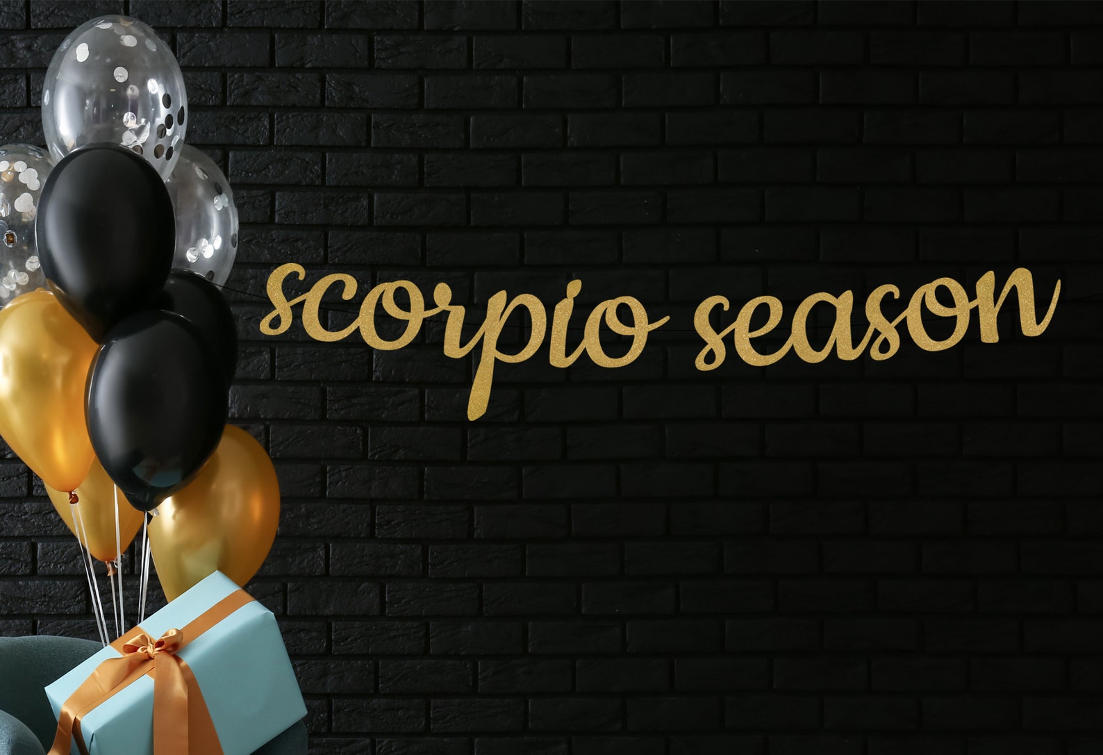 Scorpio Season Season Birthday Banner Zodiac Birthday Banner | Etsy