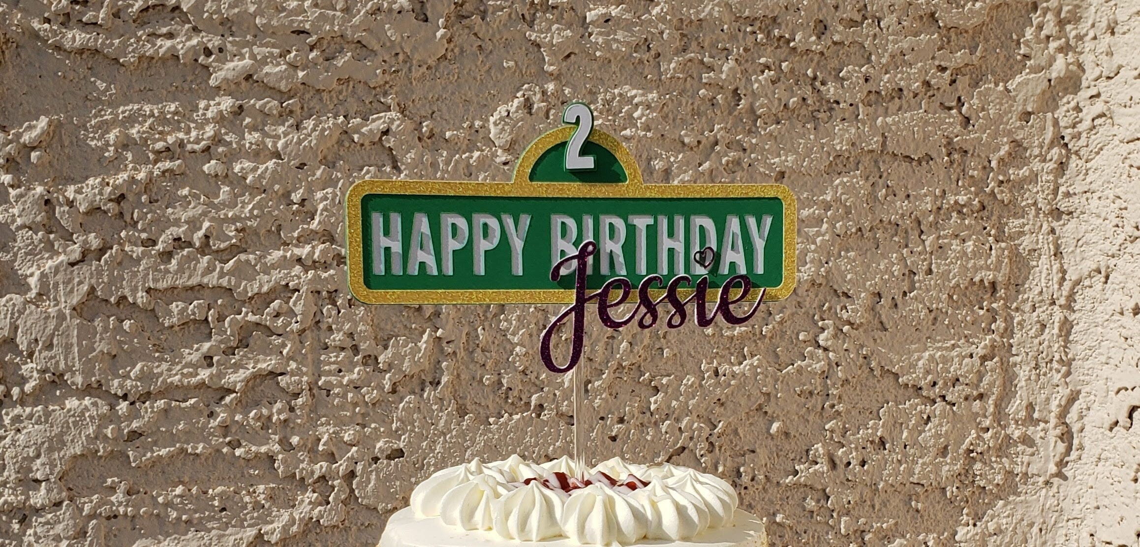 Happy Birthday Street Sign Personalized Happy Birthday Cake - Etsy