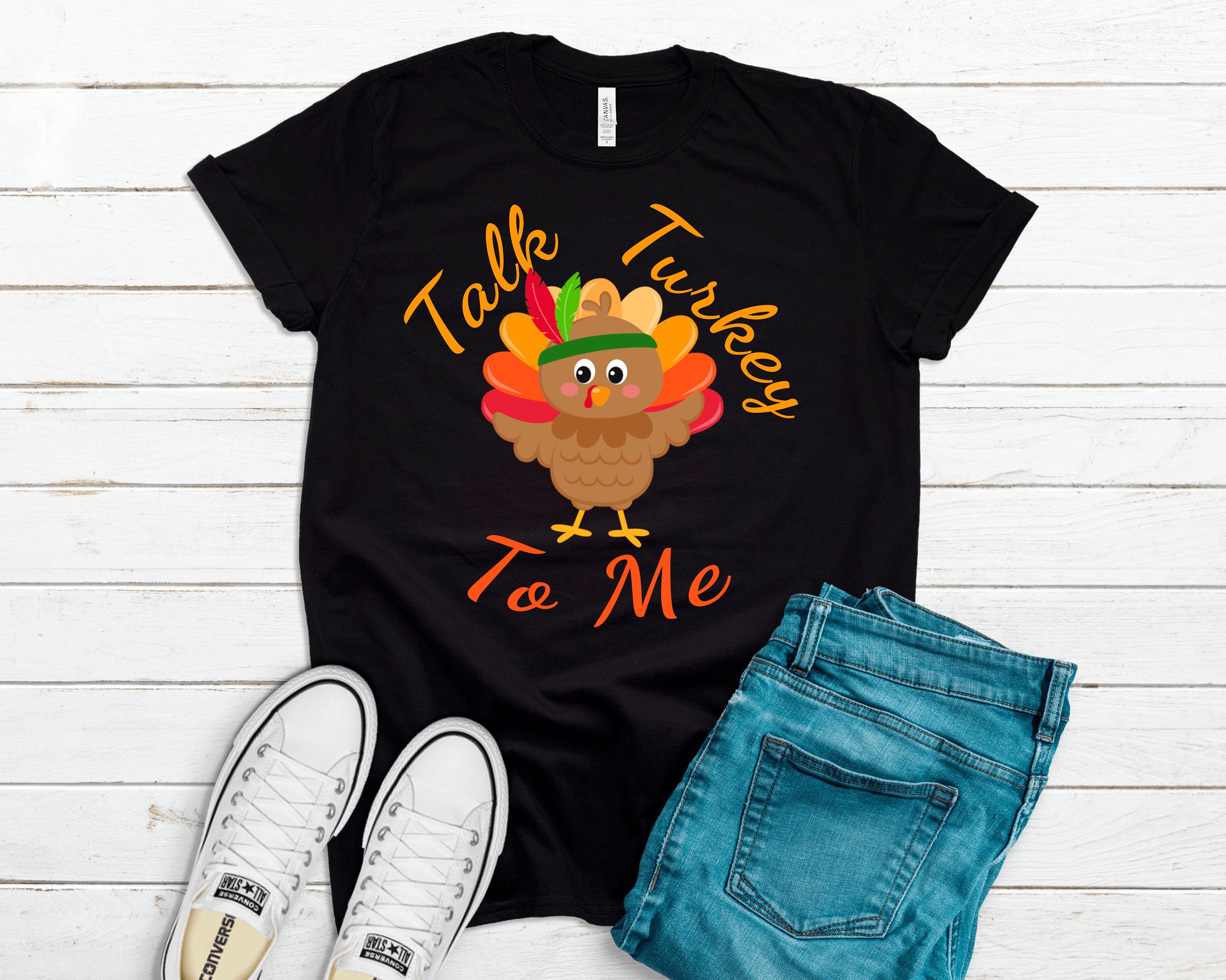 Talk Turkey to Me Shirt, Happy Thanksgiving Tshirt, Gobble Til You ...