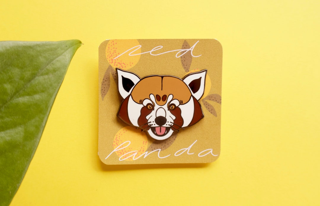 Red Panda Enamel Pin - Etsy