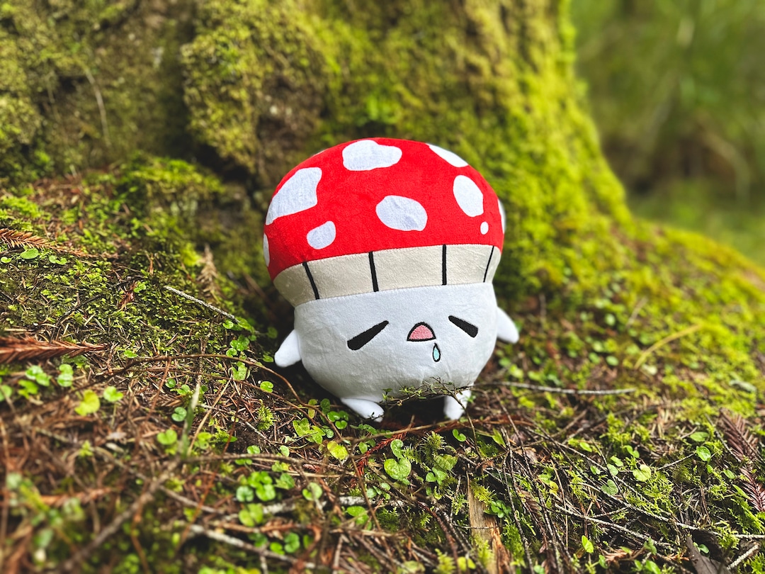 Sleepy Mushroom Plushie - Etsy