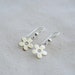 Sterling Silver Flower Earrings - Etsy