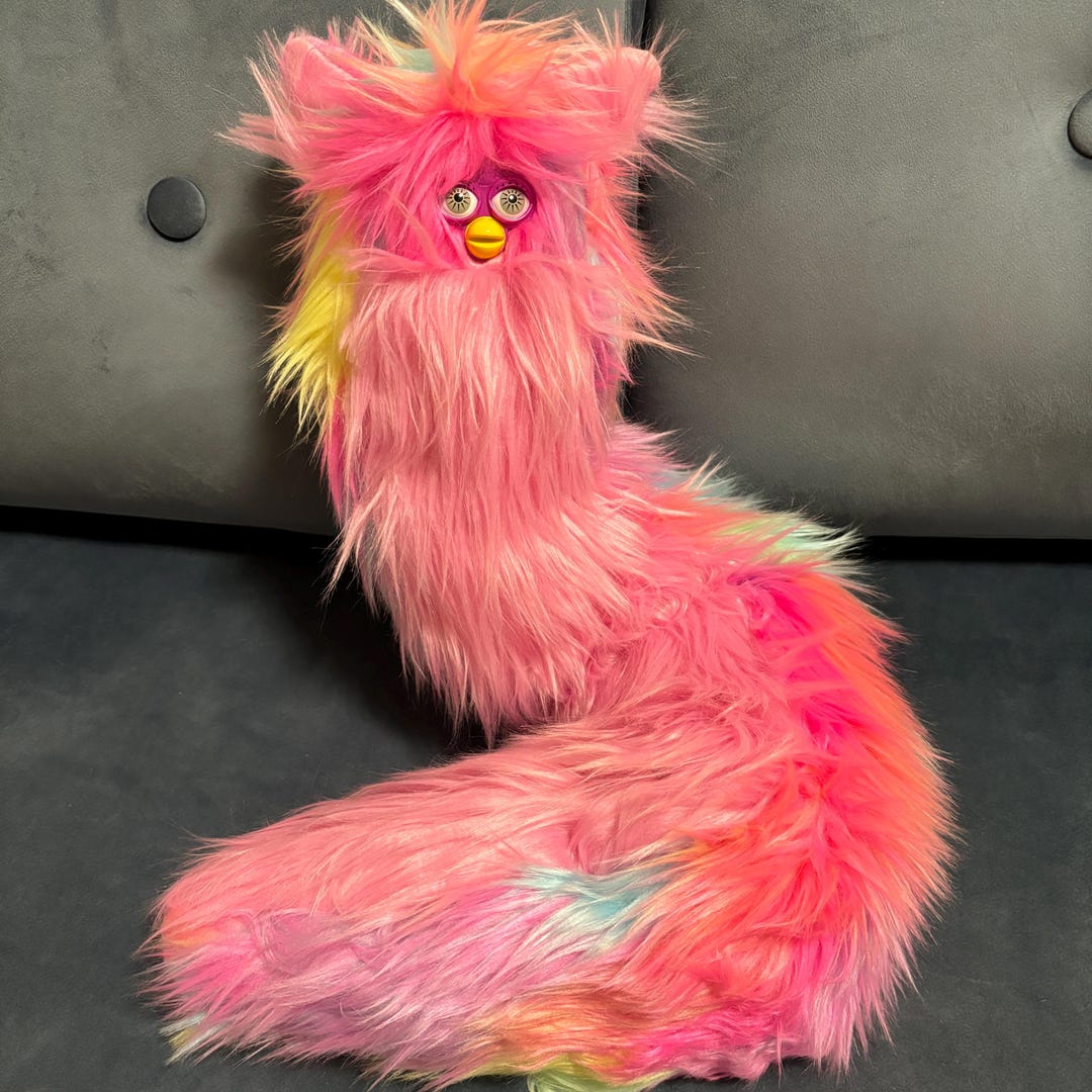 Rainbow Long Furby - Etsy