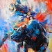 POWER Print, Bull Print, Stampede Print, Bull Riding Wall Art, Bull ...