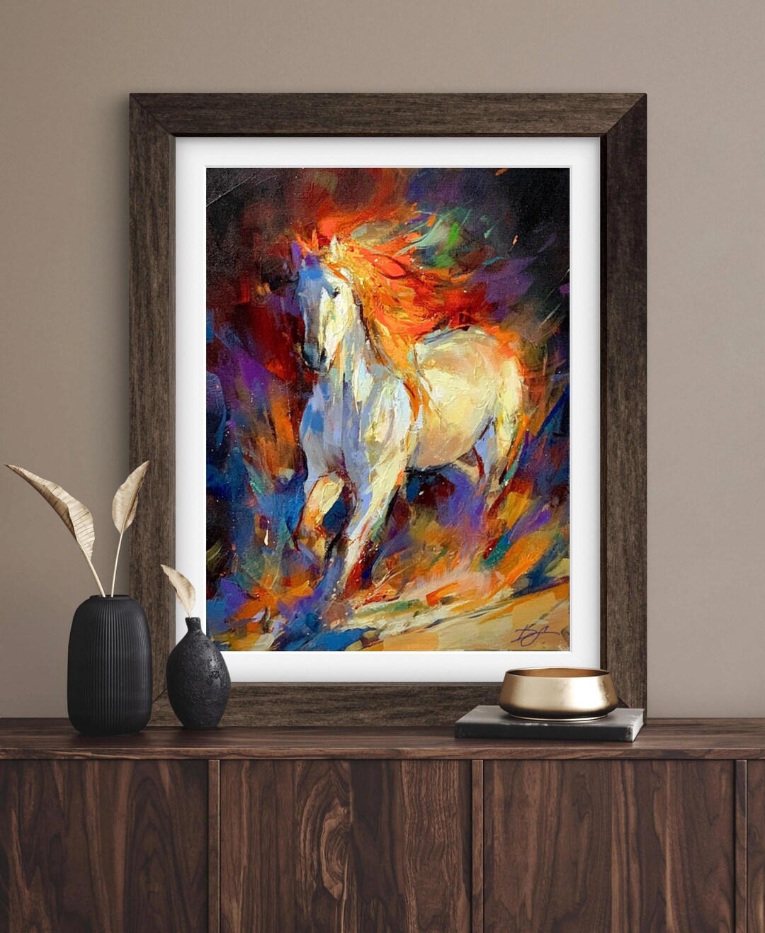 ART PRINT Creature of Light | Canvas | Paper | Horse Wall Art, Equine ...