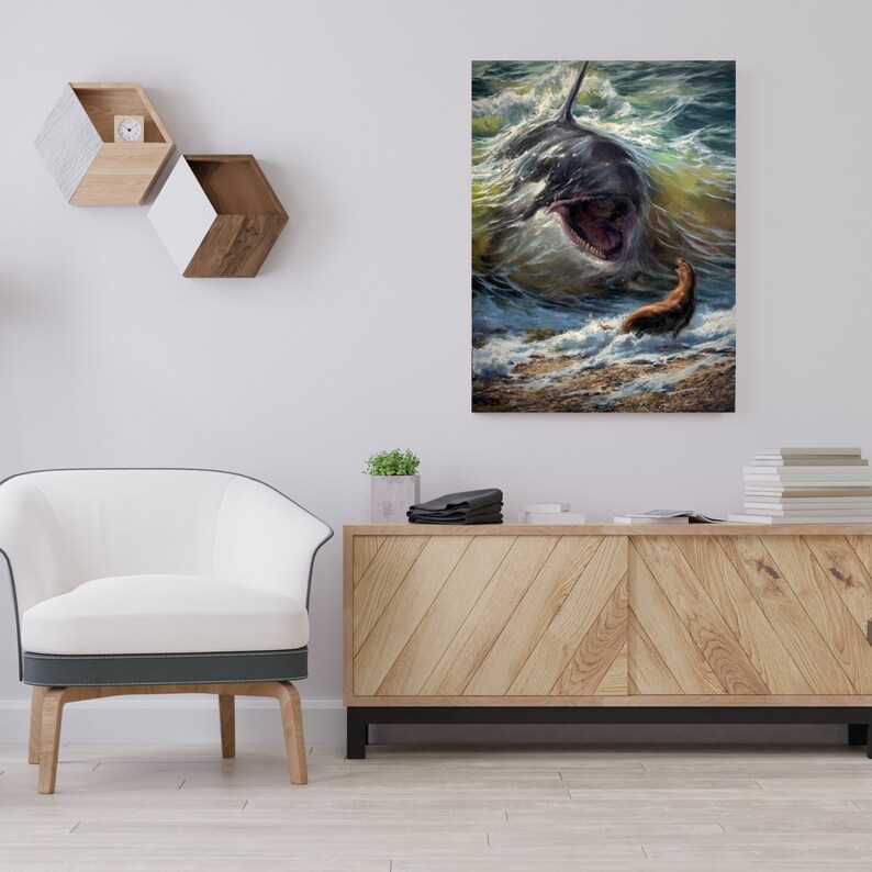 SEALED FATE Print Orca Canvas Orca Print Orca Art Killer - Etsy