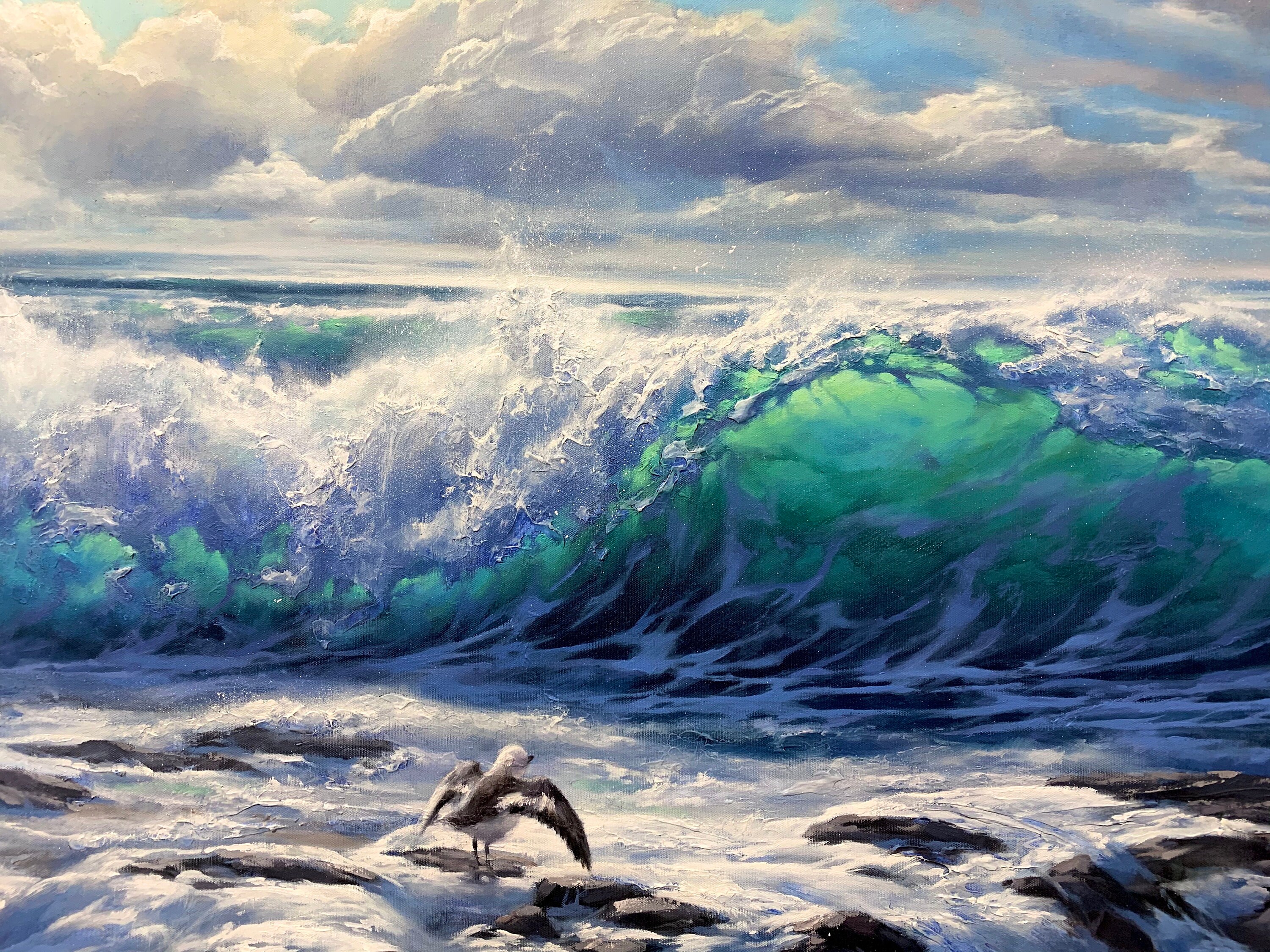 COURAGE Print Seascape Wall Art Seascape Poster Seascape | Etsy