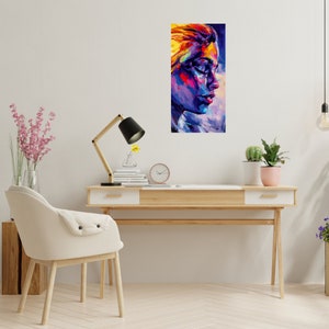 ART PRINT Celeste | Canvas | Paper | Abstract Portrait Wall Art ...