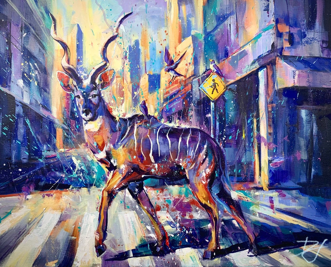 THE CROSSINGS Limited Edition Print, Kudu Artwork, Kudu Print, Home ...