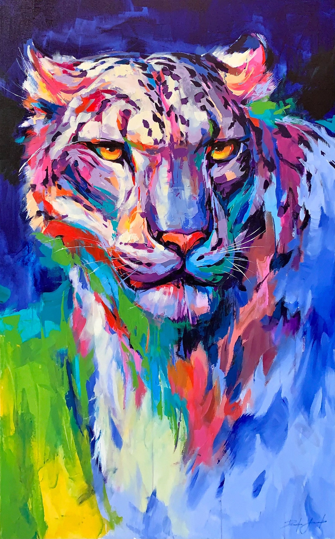 LEIKA Print | Snow Leopard Poster, Snow Leopard Artwork, Leopard Poster ...