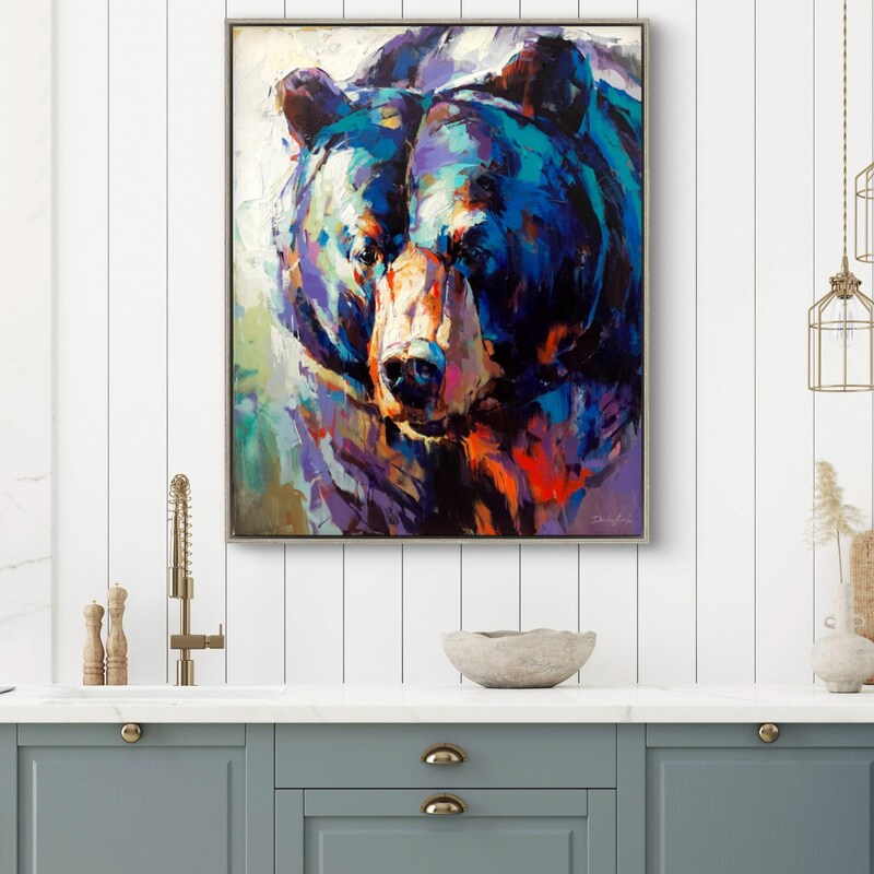Bear Painting - Etsy